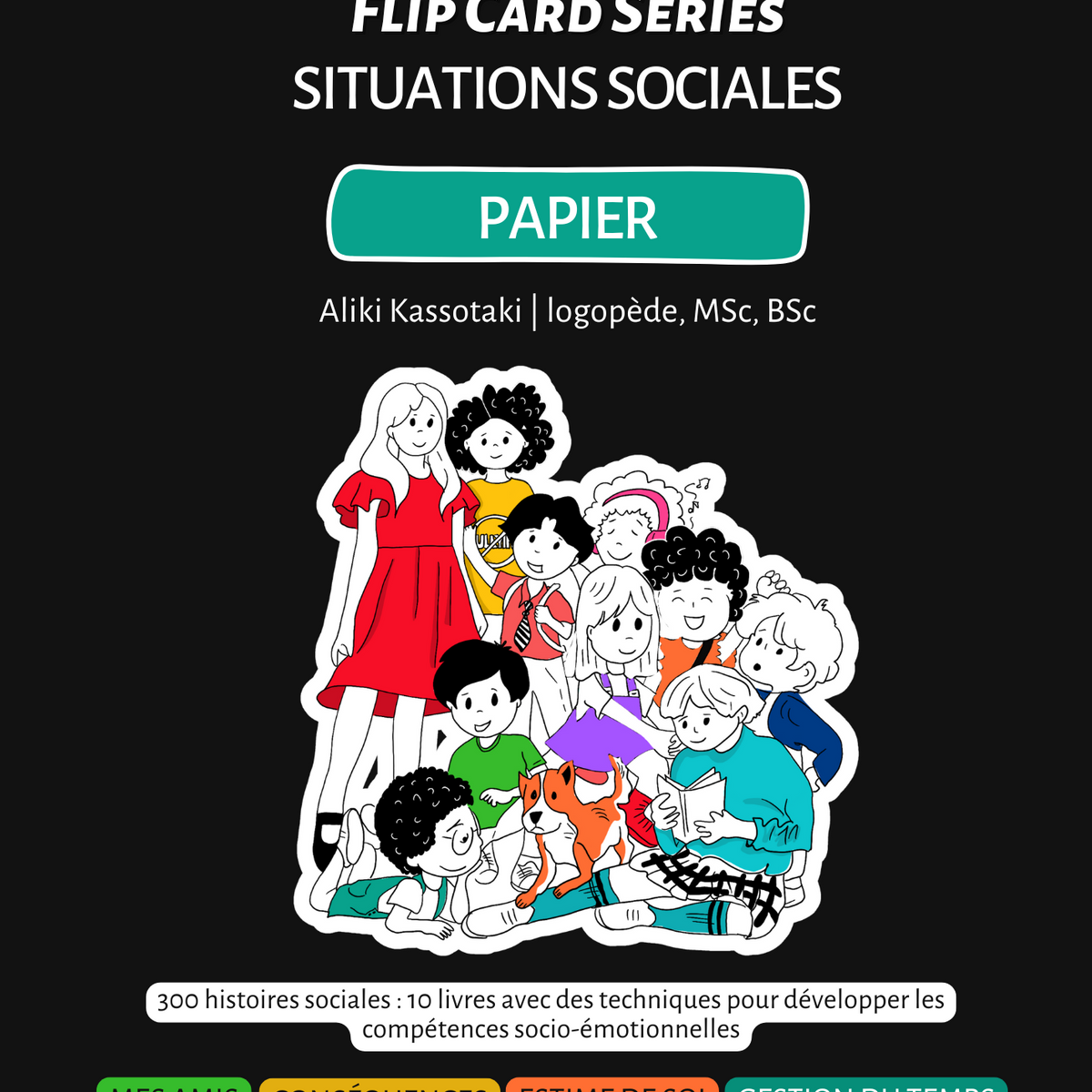 Situations sociales | 300 histoires sociales - Flip Card Series | ENSE ...