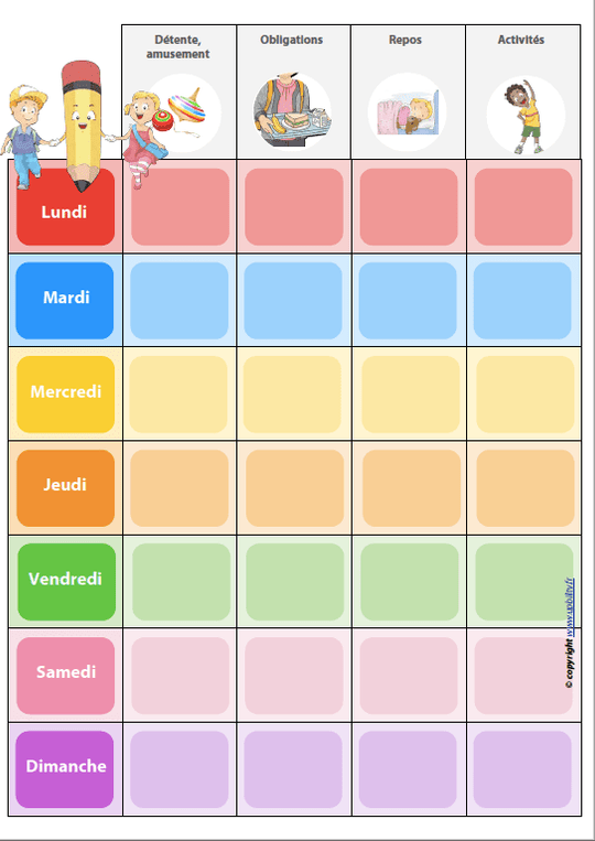 L’ORIENTATION TEMPORELLE | Les jours de la semaine – hier, aujourd’hui — Upbility.fr